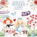 Alice in Wonderland Watercolor Clipart, Tea Party, Alice PNG, Alice in ...