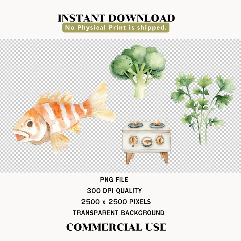 Cute Little Chef Clipart,cooking Clipart,kittle Chef, Kitchen Png ...