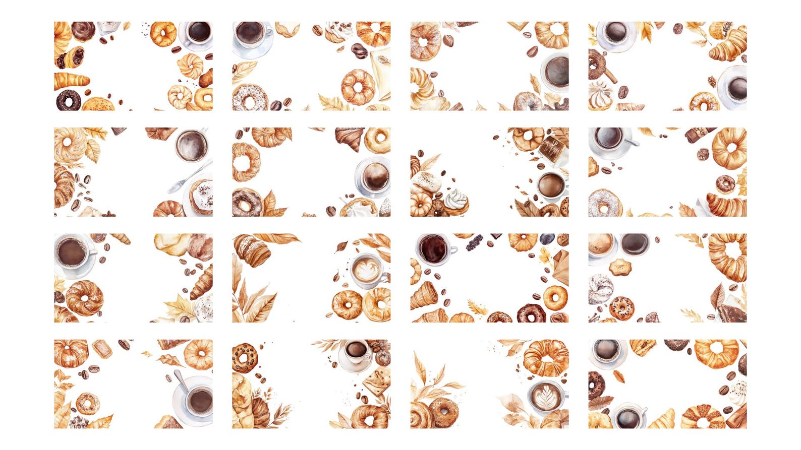 Coffee Lover Border Clipart Png, Watercolor Coffee Shop, Espresso ...