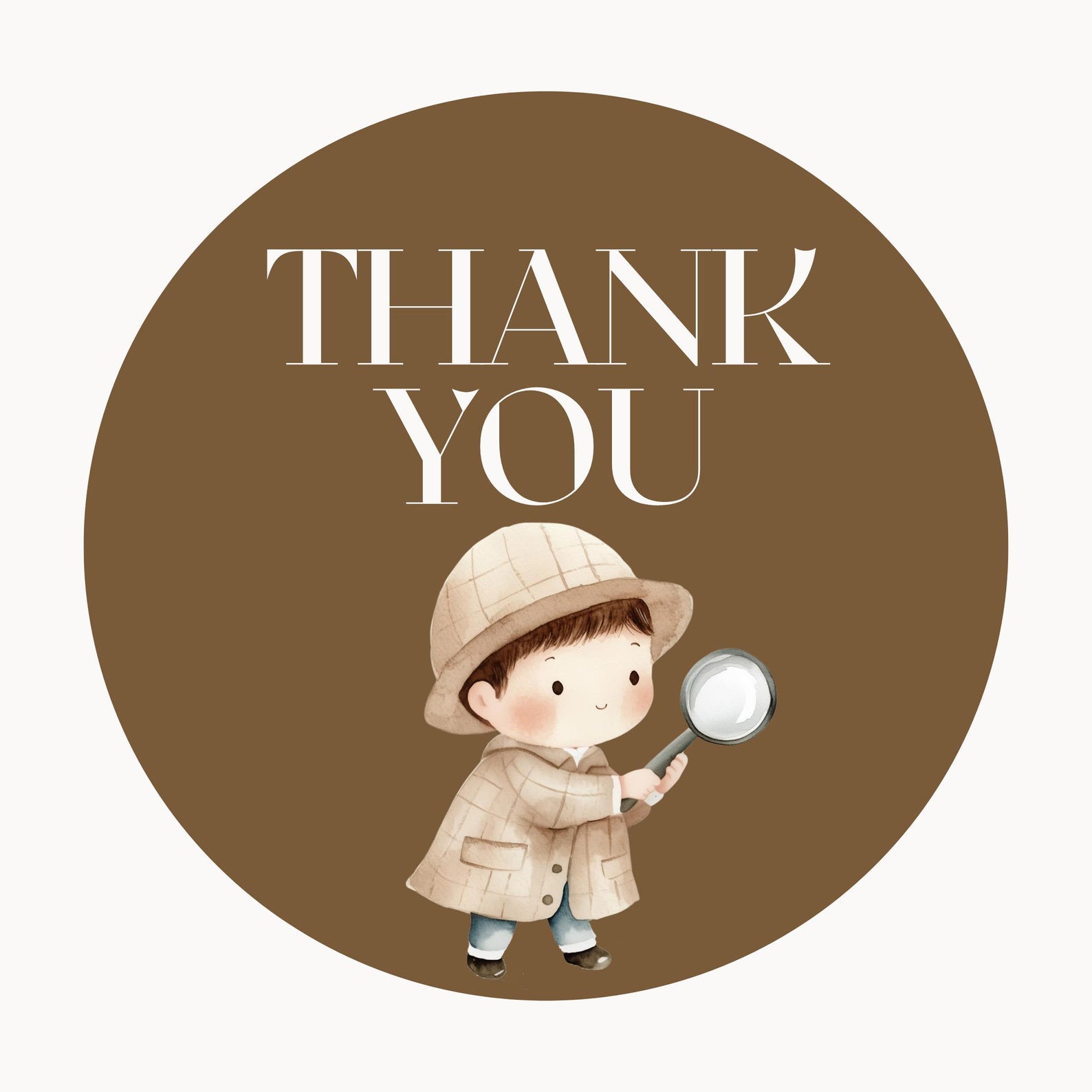 Cute Detective Watercolor Clipart, Detective Graphics, Private ...