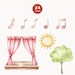 Cute Musical Animals Clipart, Woodland Animals, Musical Safari, Band ...