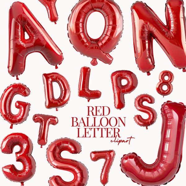 Alphabet Balloons - Etsy
