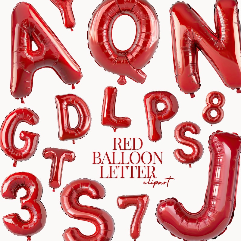 Alphabet Balloons - Etsy