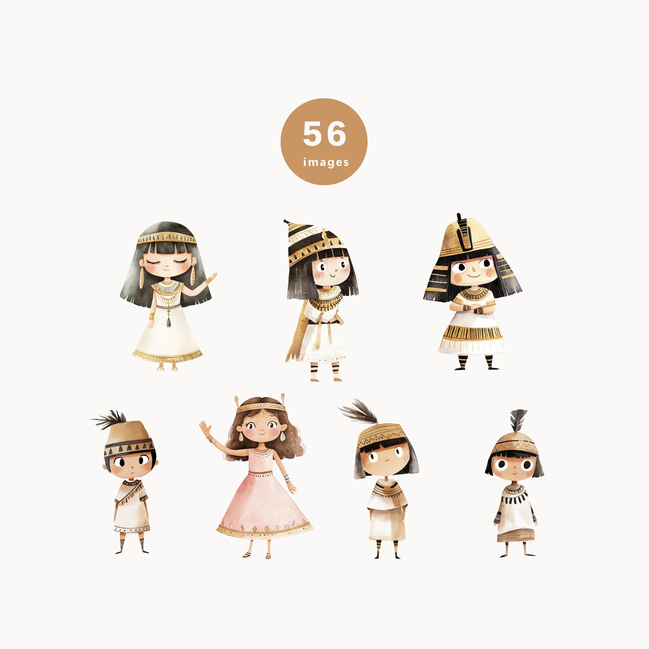 Cute Ancient Egypt Clipart, Watercolor Clipart,luxor Clipart, Cute ...