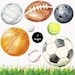 Watercolor Sports PNG, Watercolor Sports Clipart, Cute Baseballs, Cute ...
