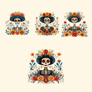 Cute Dolls La Catrina Day of the Dead, Día De Los Muertos PNG Clipart ...