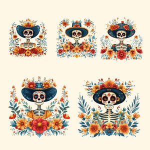 Cute Dolls La Catrina Day of the Dead, Día De Los Muertos PNG Clipart ...