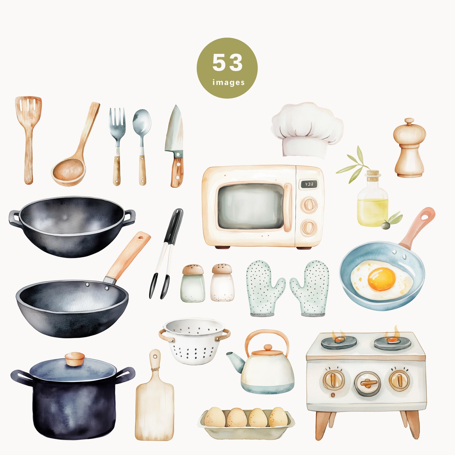 Cute Little Chef Clipart,cooking Clipart,kittle Chef, Kitchen Png ...