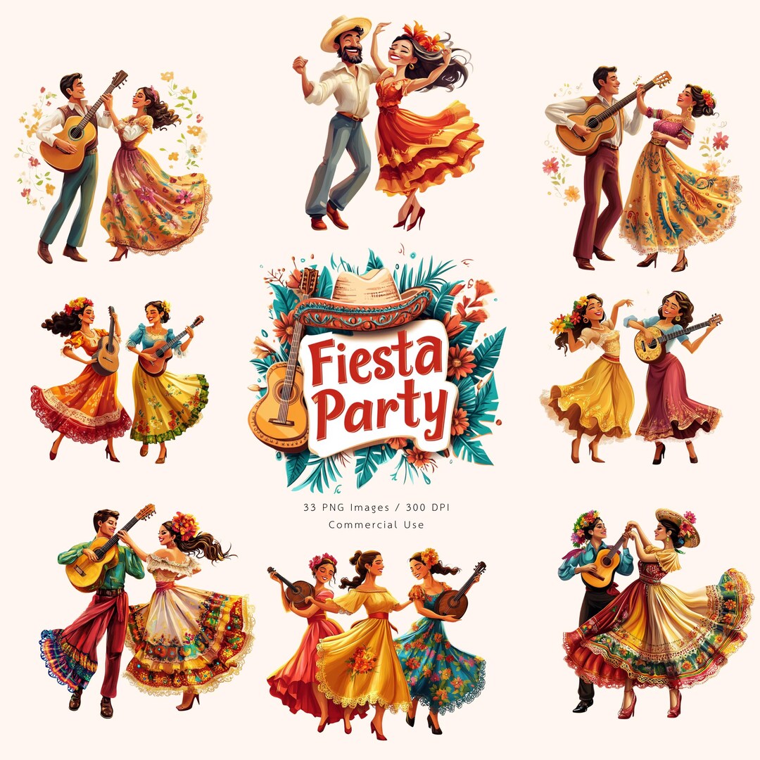 Fiesta Clipart, Cinco De Mayo PNG ,fiesta Party, Mexican Art ...