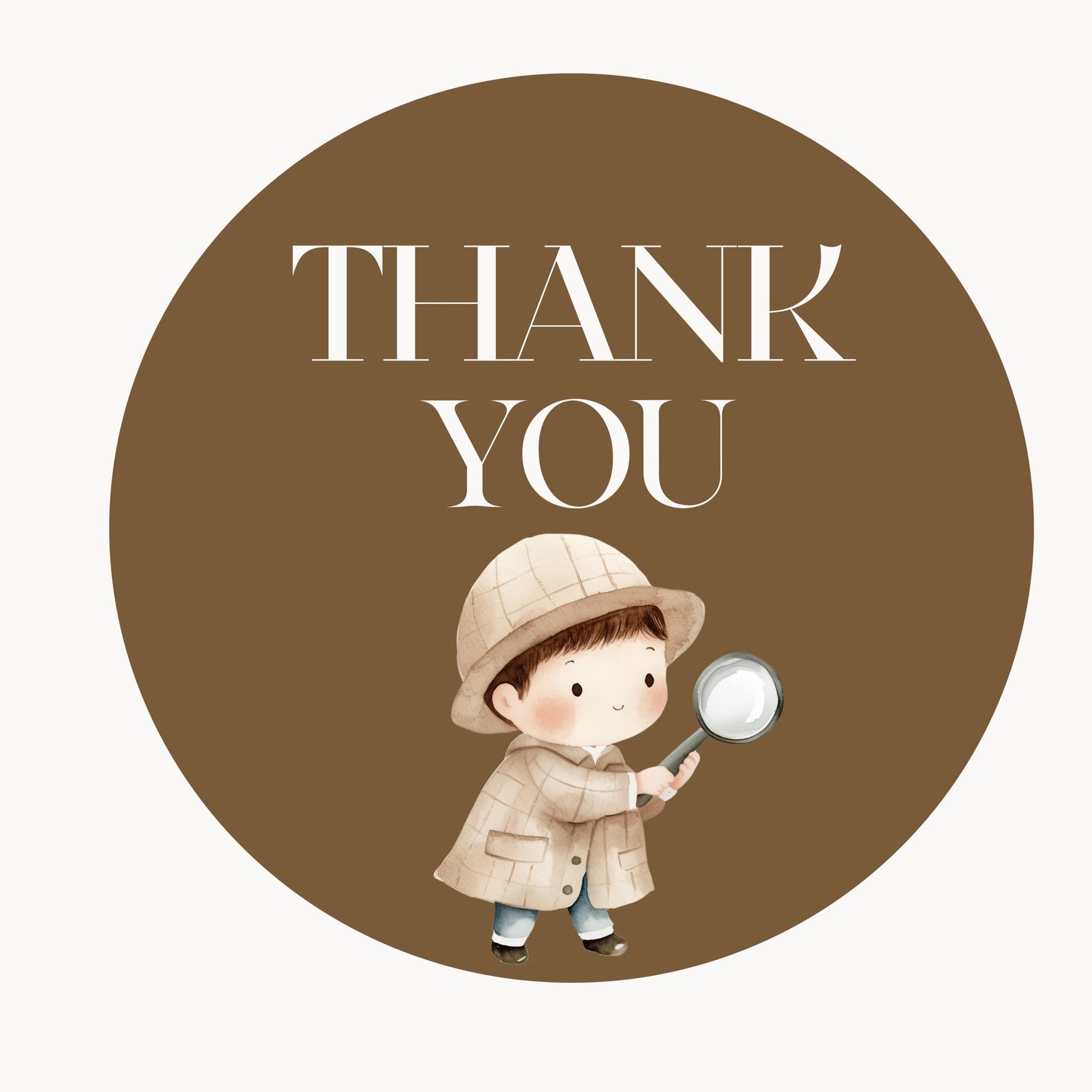 Cute Detective Watercolor Clipart, Detective Graphics, Private ...