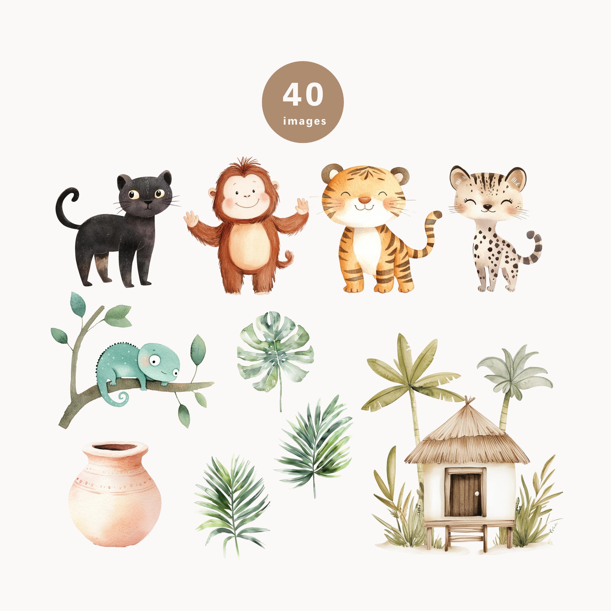 Cute Tiki Clipart, Watercolor Tiki Clipart, Polynesian Princess Hawaii ...