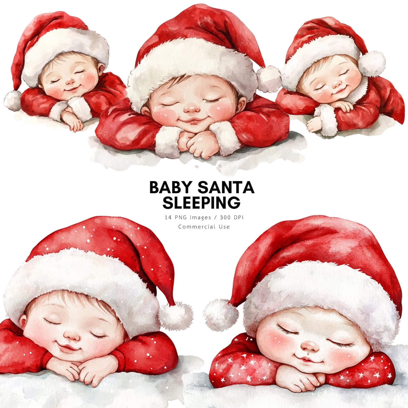 Cute Baby Santa, Cute Santa, Sleeping Santa, Baby Santa Claus PNG ...