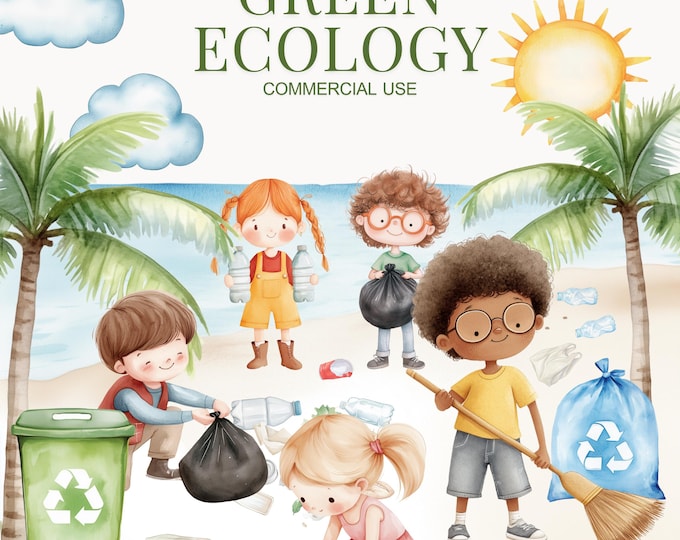 EARTH Clipart, Earth Day Clipart, Recycle Clipart, Commercial Use ...