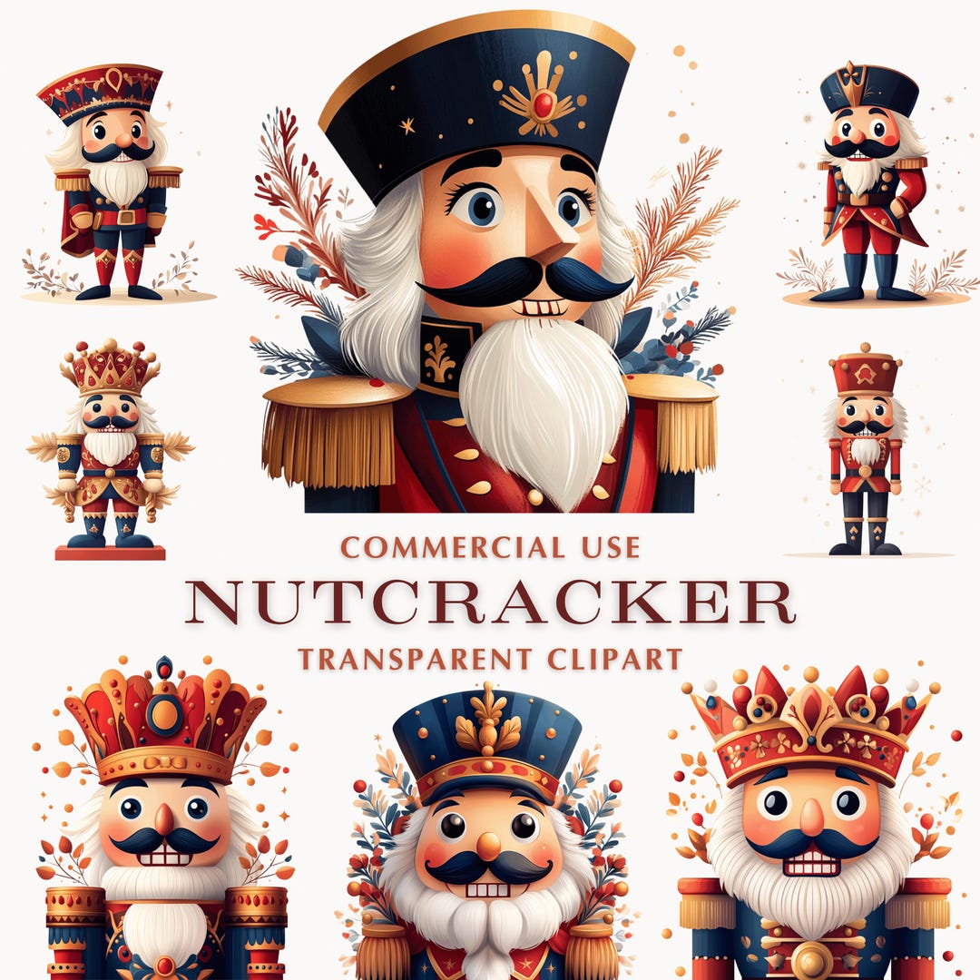 Christmas Nutcracker PNG Clipart Bundle Nutcracker Clipart, Nutcracker ...