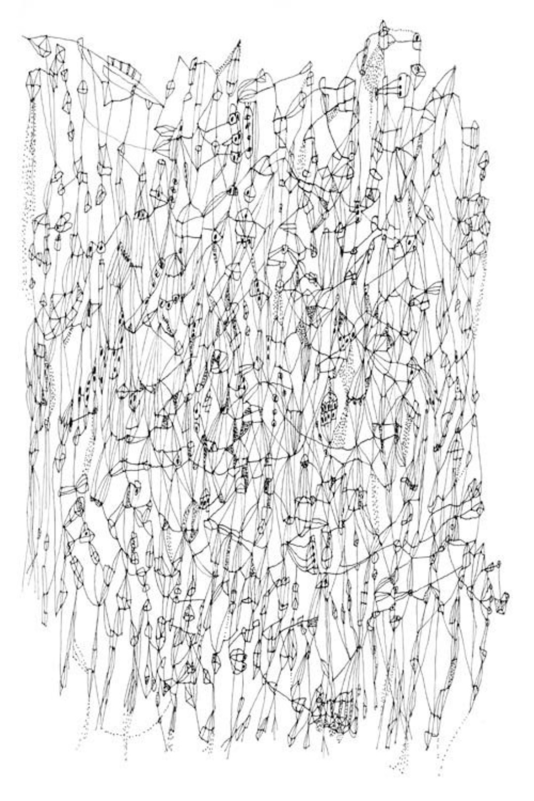 Star Chart - Line Drawing Art Print From Original Drawing Black and ...