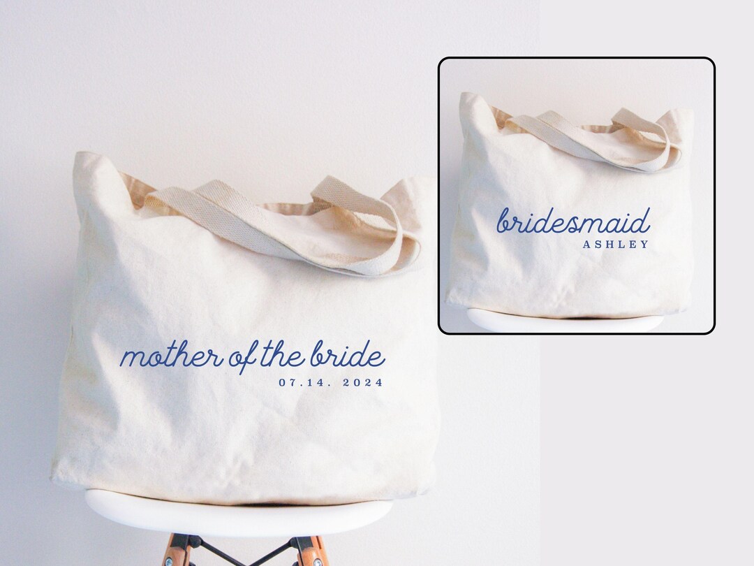 Personalized Mother of the Bride Tote Bag, Mother of the Groom Tote Bag ...