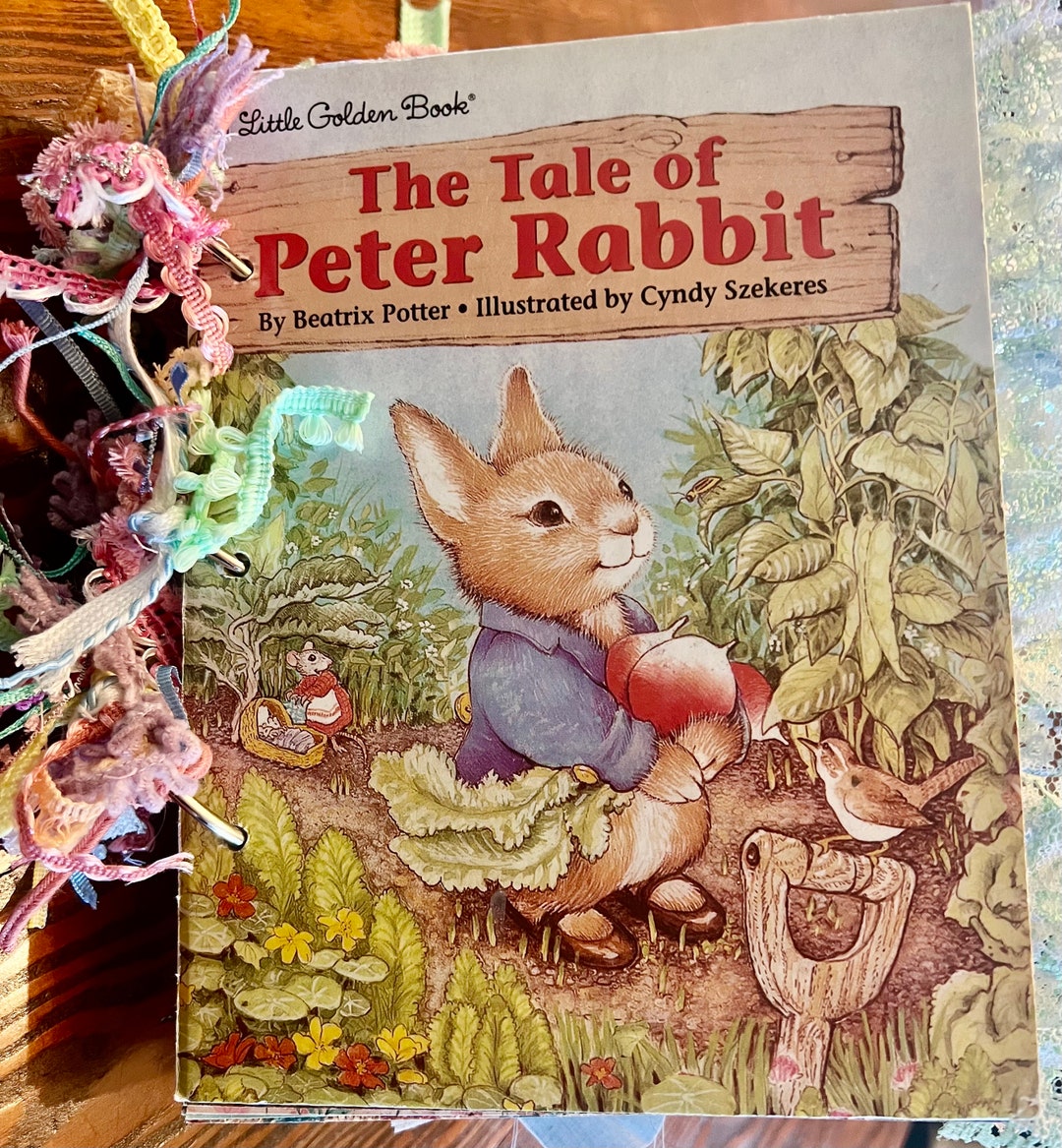 Peter Rabbit Little Golden Book Handmade Junk Journal - Etsy
