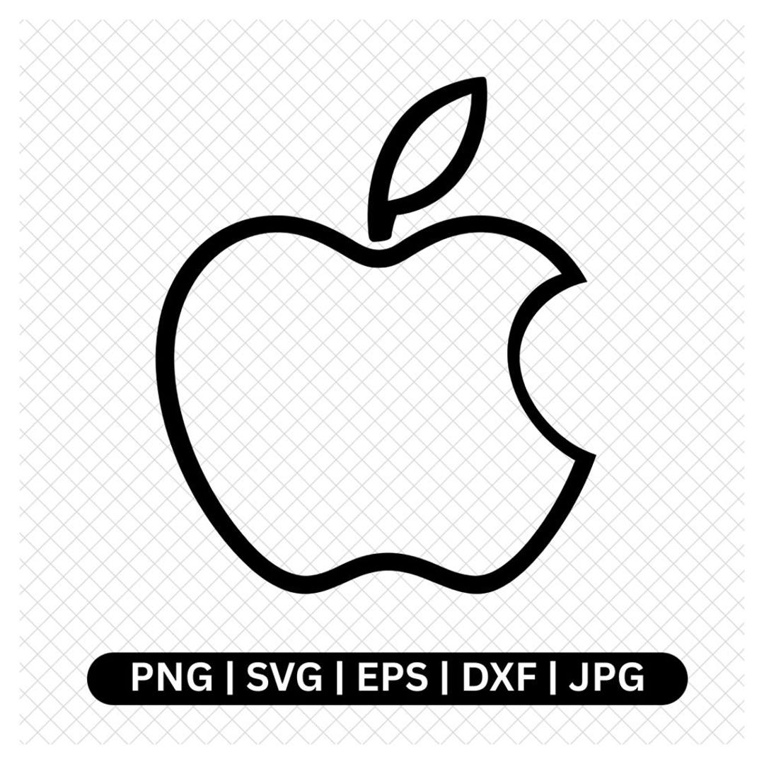 Apple Logo SVG PNG, Apple Icon, Bitten Apple Clipart, Cricut Cut File ...