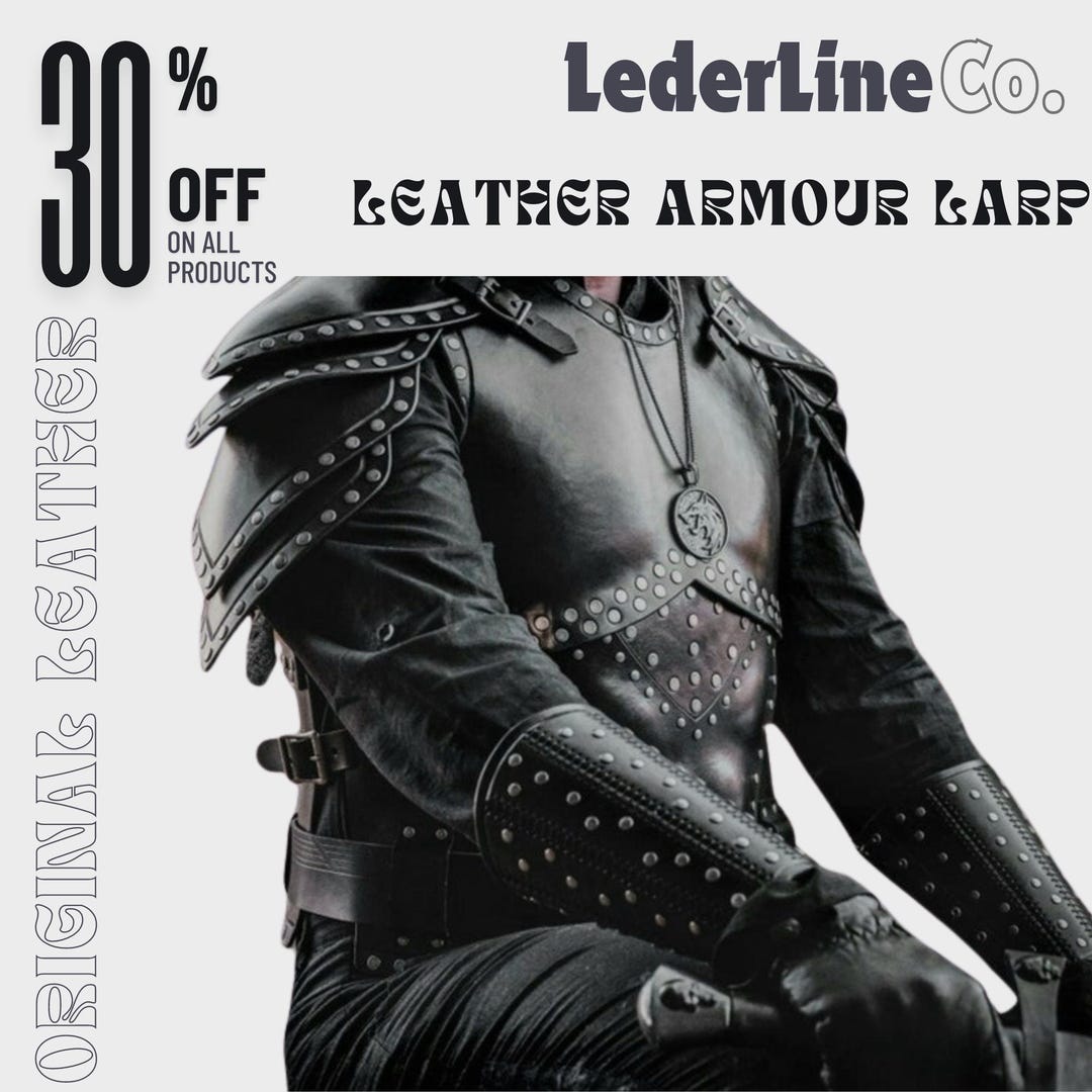 Original Real Leather Medieval Armor for Men LARP and Re-enactment Gear ...