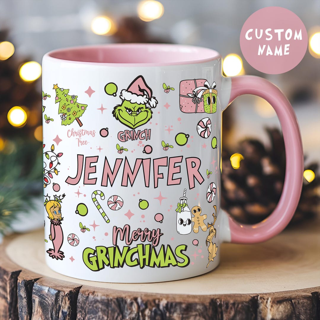 Personalized Christmas Mugs, Grinch Mugs, Coffee Mugs, Funny Coffee ...