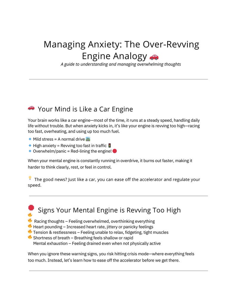 The Over-revving Engine Analogy: an Easy-to-understand, 4-page ...