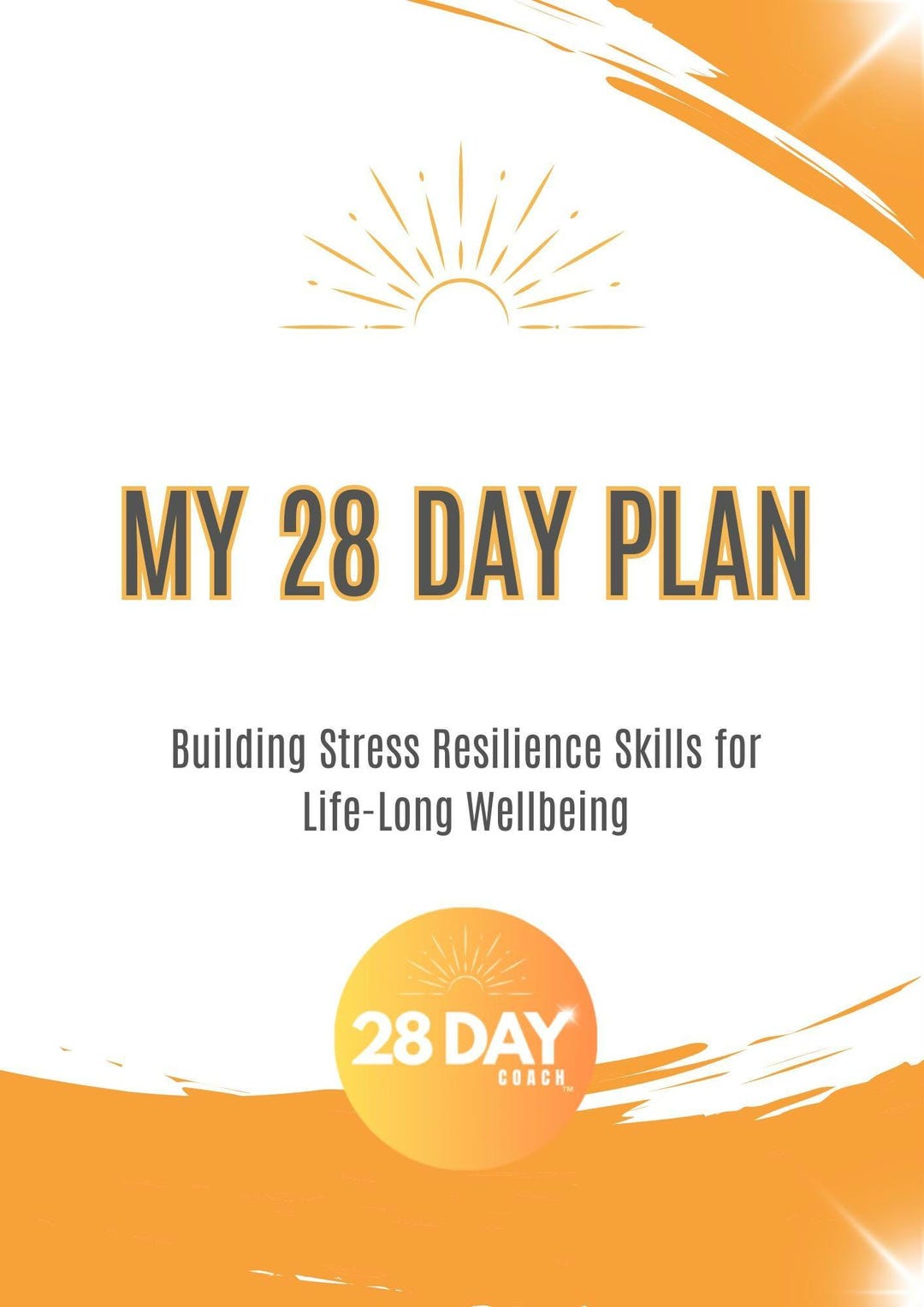 Stress Relief & Well-being 28 Day Plan Guided Daily Activities ...