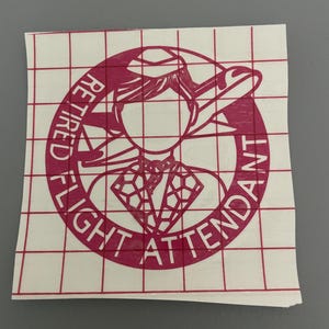 Flight Attendant | Stewardess | Vinyl Decal - Etsy