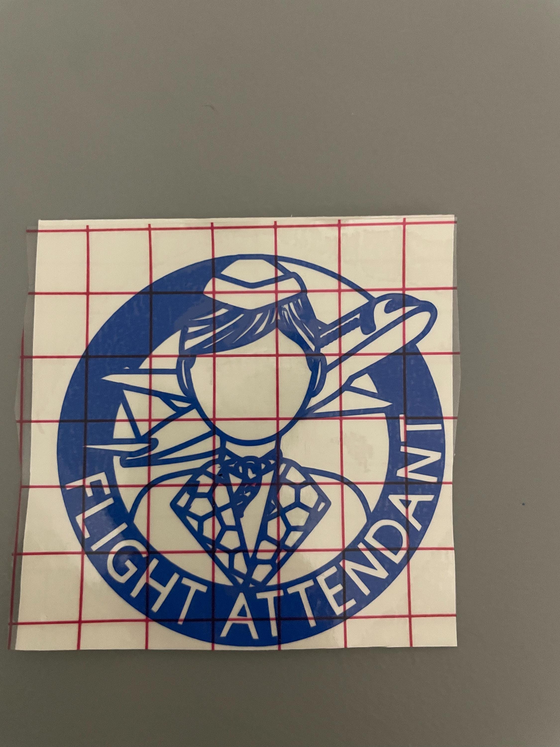 Flight Attendant Stewardess Vinyl Decal - Etsy