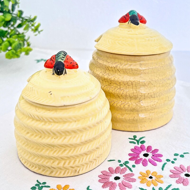 Vintage Honey Pot - Etsy