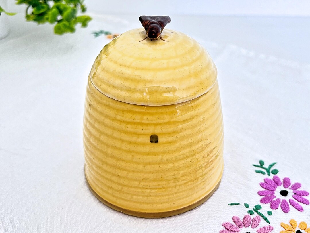 RARE Vintage Lidded Bee Hive Honey Pot by Mellona of Holland From the ...