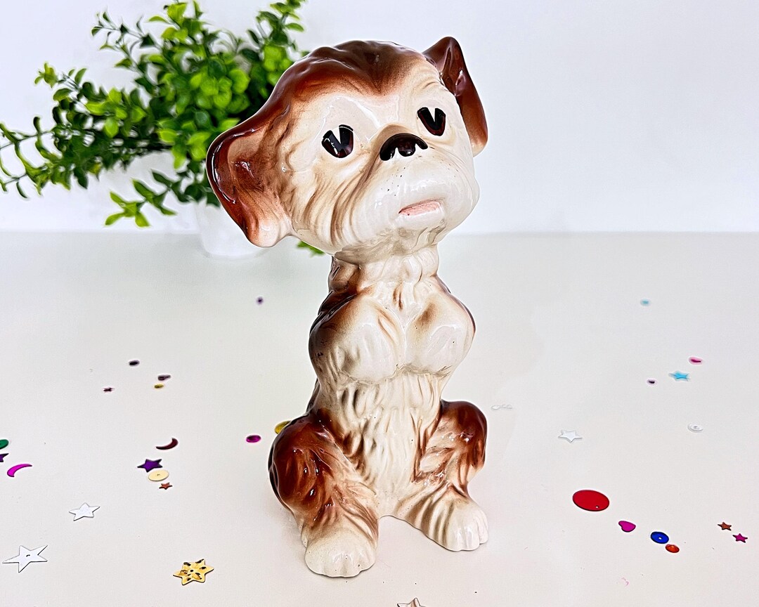 Vintage Melba Ware Shih Tzu Puppy From the 1960s in a Begging Pose, a ...