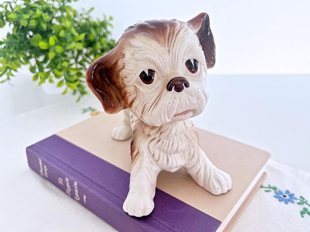 Vintage Melba Ware Shih Tzu Puppy From the 1960s in a 'play With Me ...