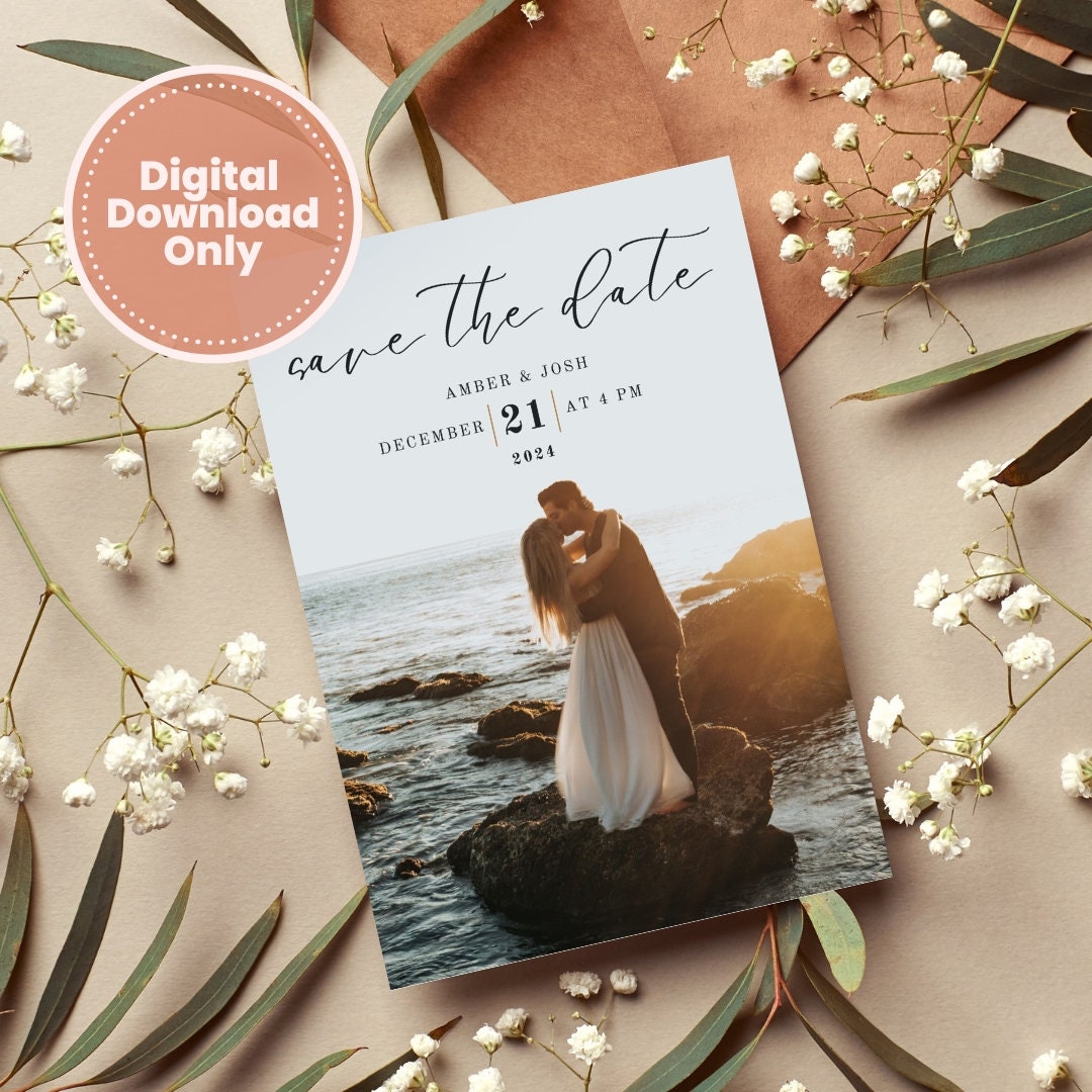 Save the Date Cards, Printable Wedding Templates, Wedding Templates ...