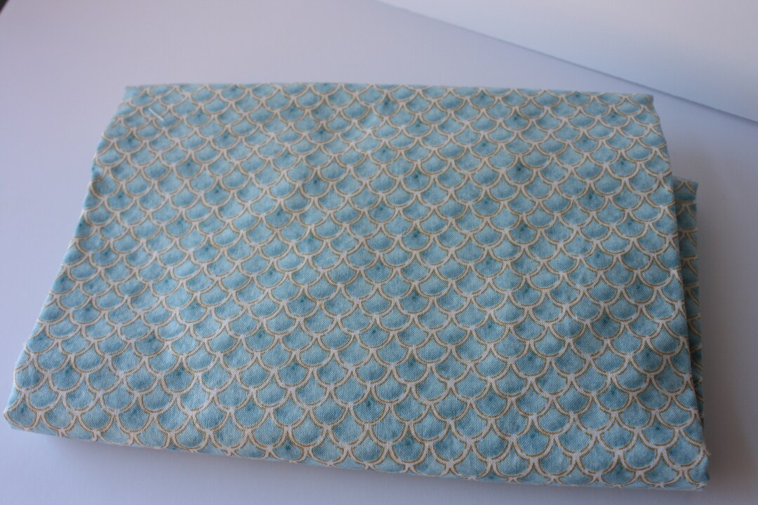 1 Yard Blue Clamshell Fabric From Gypsy Glamour by Chandelier for ...