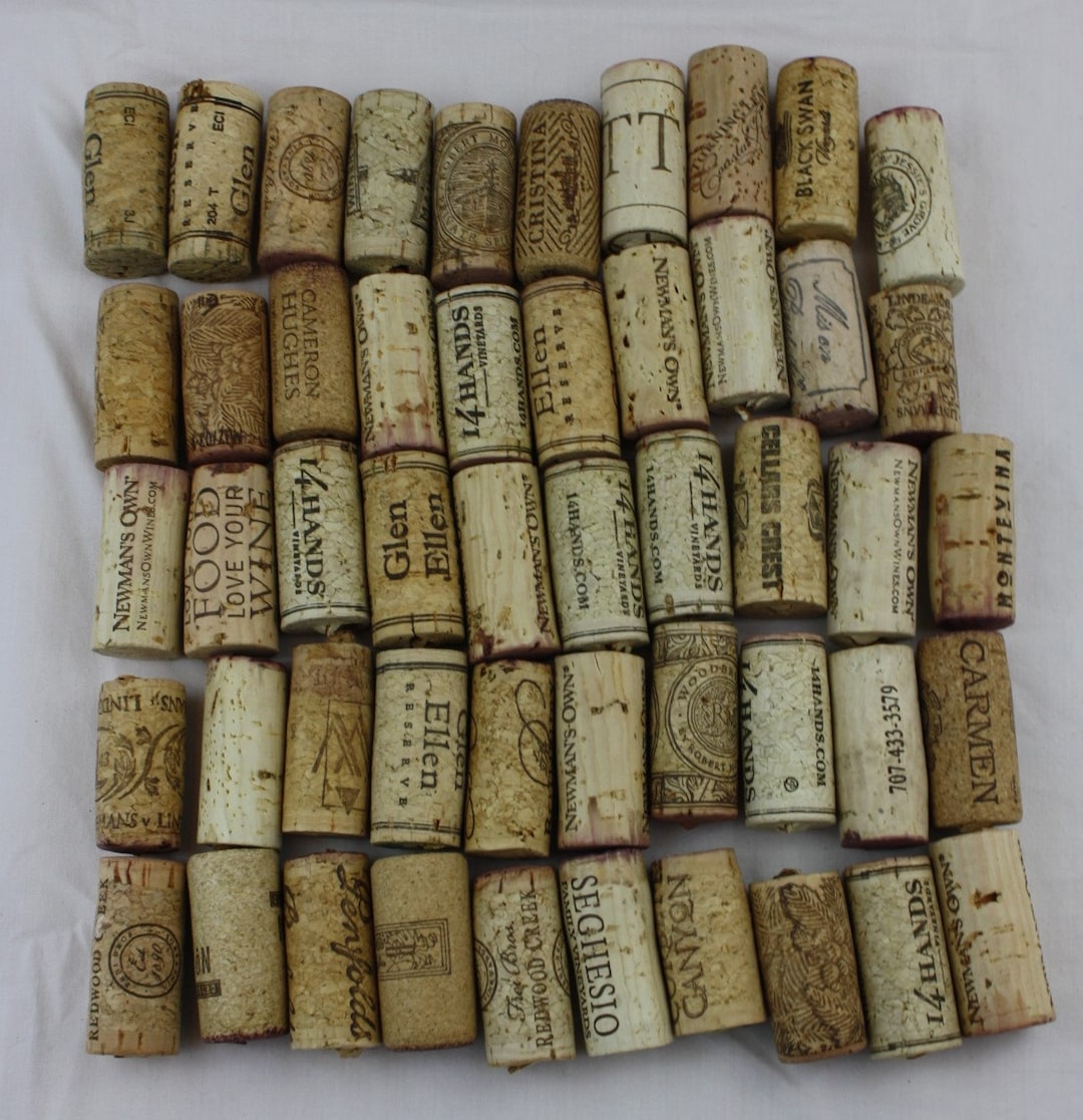 50 Natural Wine Corks for Craft Use - Etsy