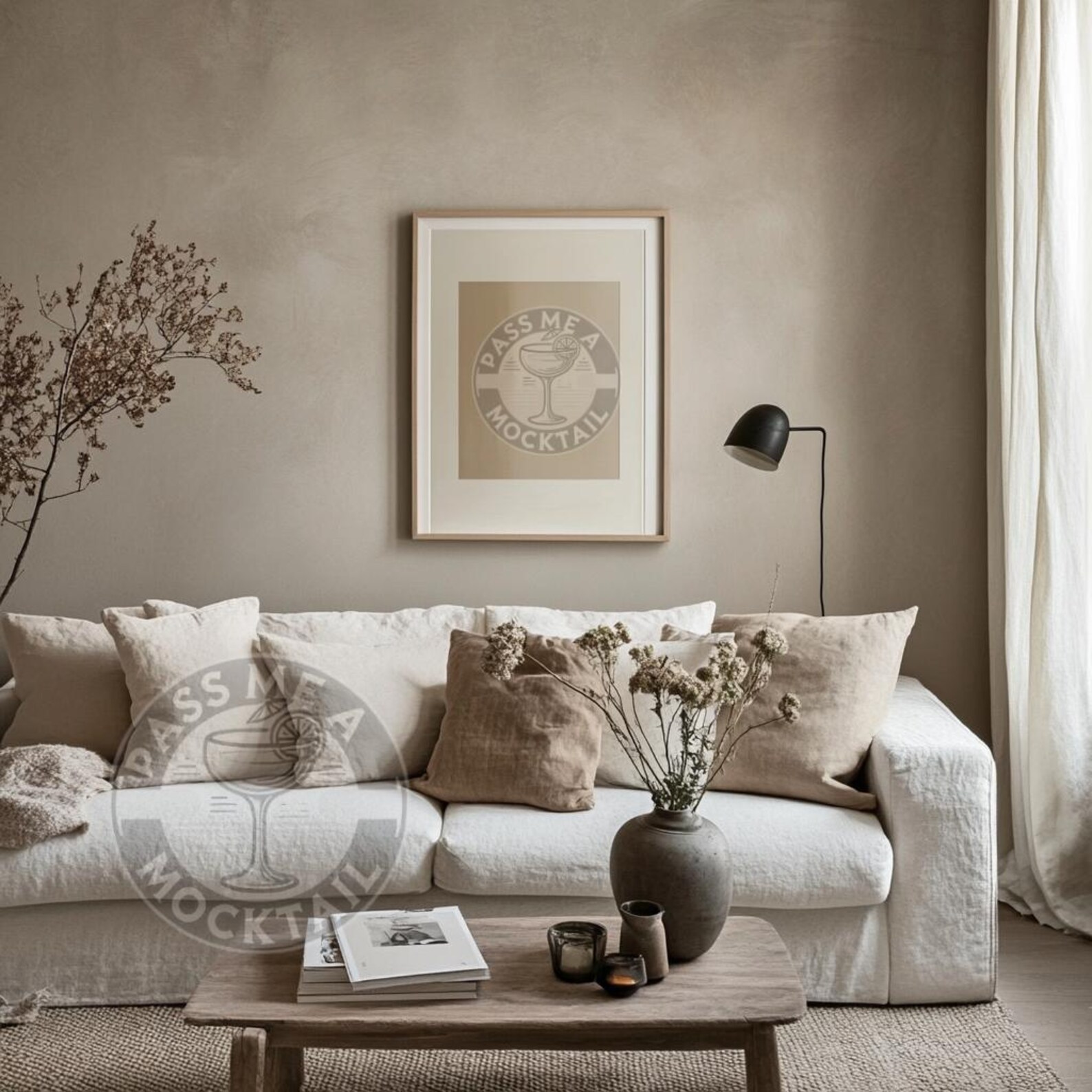 Mock up Living Room Painting Ver2 - Etsy