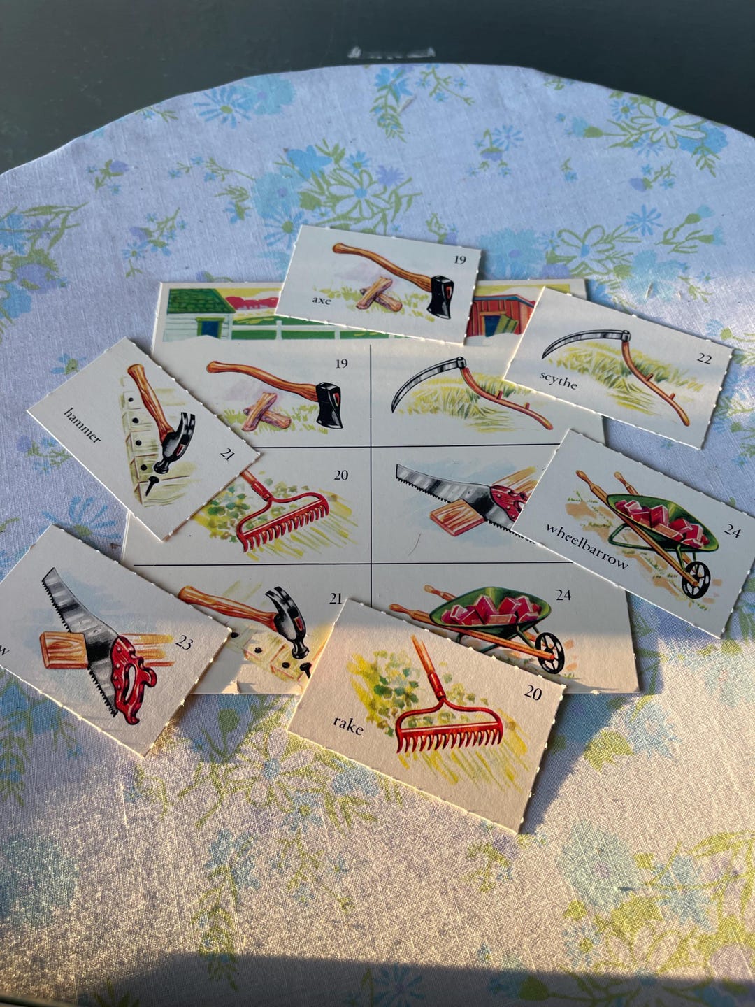 CUTE Vintage GARDEN FARM Tools Game Pieces Farm Lotto Game - Etsy