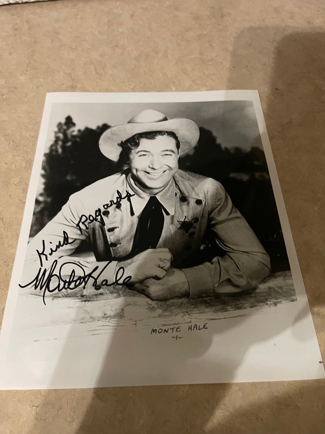 Vintage MONTE HALL Autographed PHOTO - Etsy