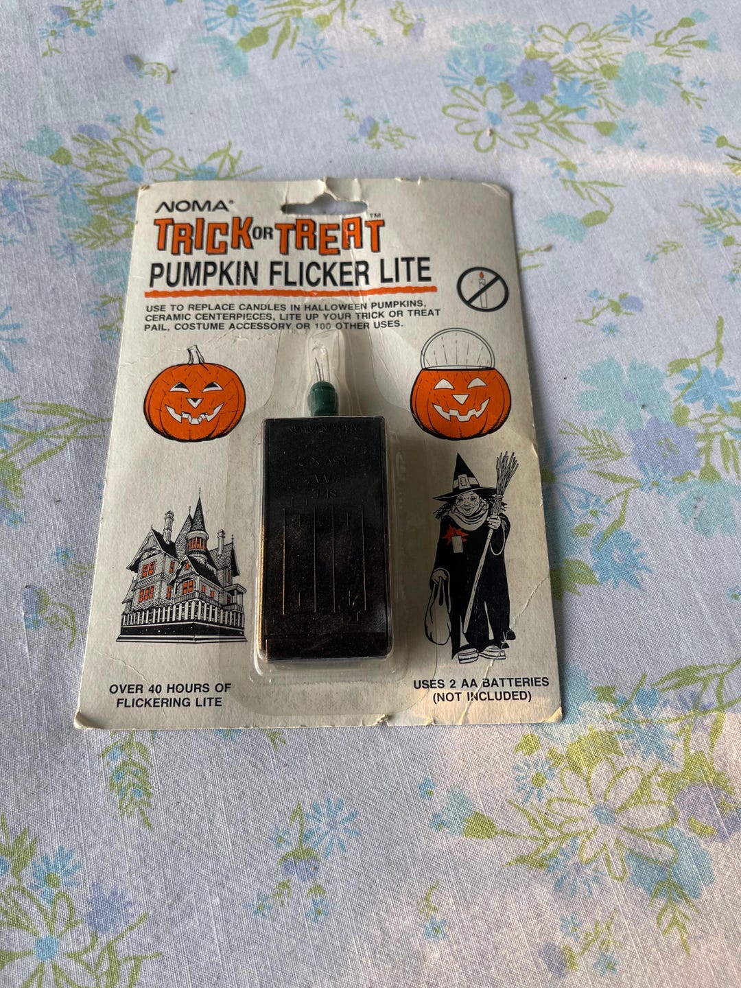 Vintage HALLOWEEN Noma FLICKER PUMPKIN Light New Old Stock - Etsy