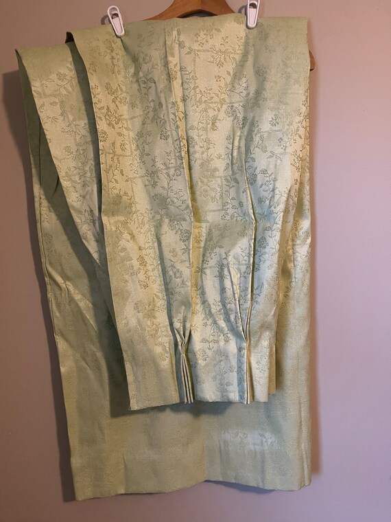 Vintage Light GREEN Montgomery Ward CURTAINS Etsy UK