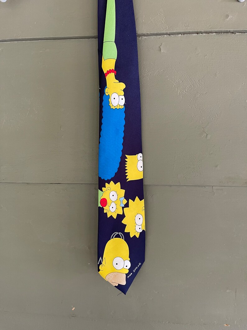MENS Vintage BART SIMPSON Neck Tie - Etsy
