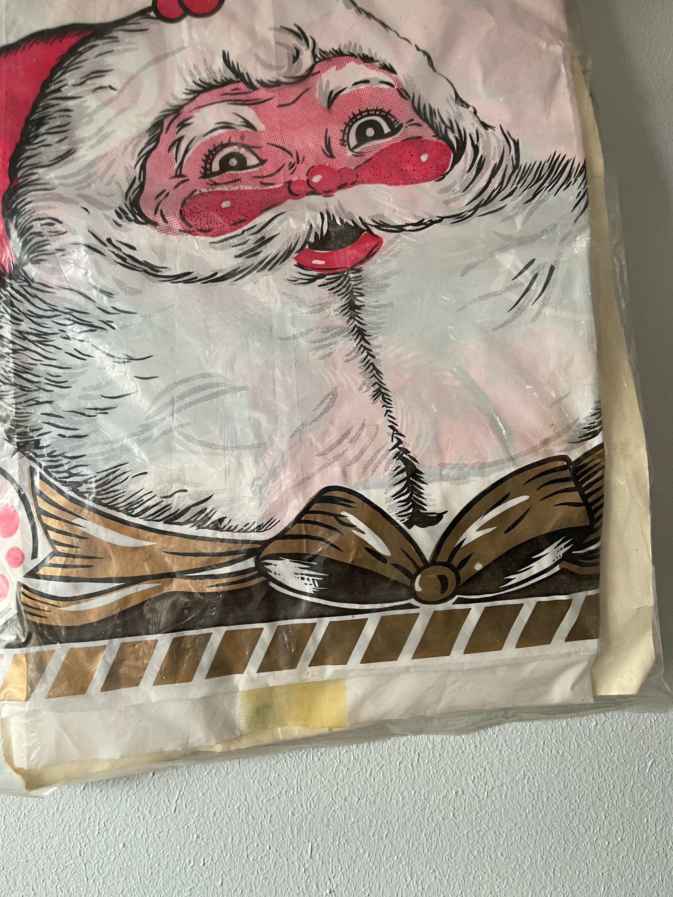 Vintage Christmas 60s SANTA CLAUS Door Cover - Etsy