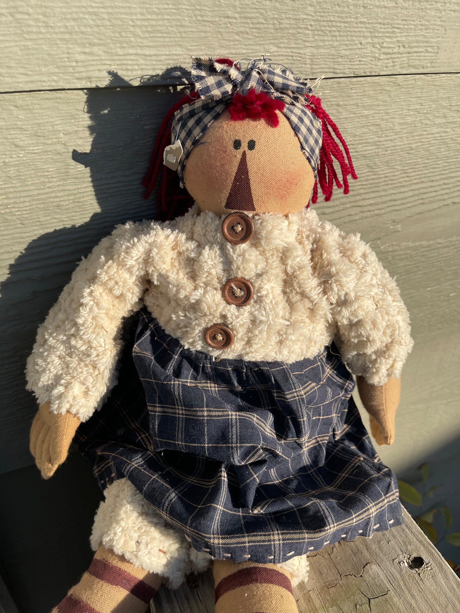 Vintage PRIMITIVE Raggedy RAG DOLL - Etsy