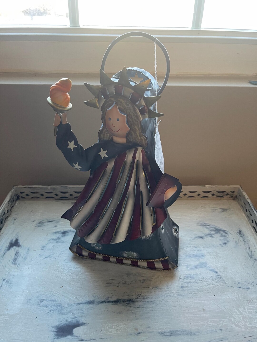 Vintage Lady LIBERTY Candle Holder LATERN - Etsy