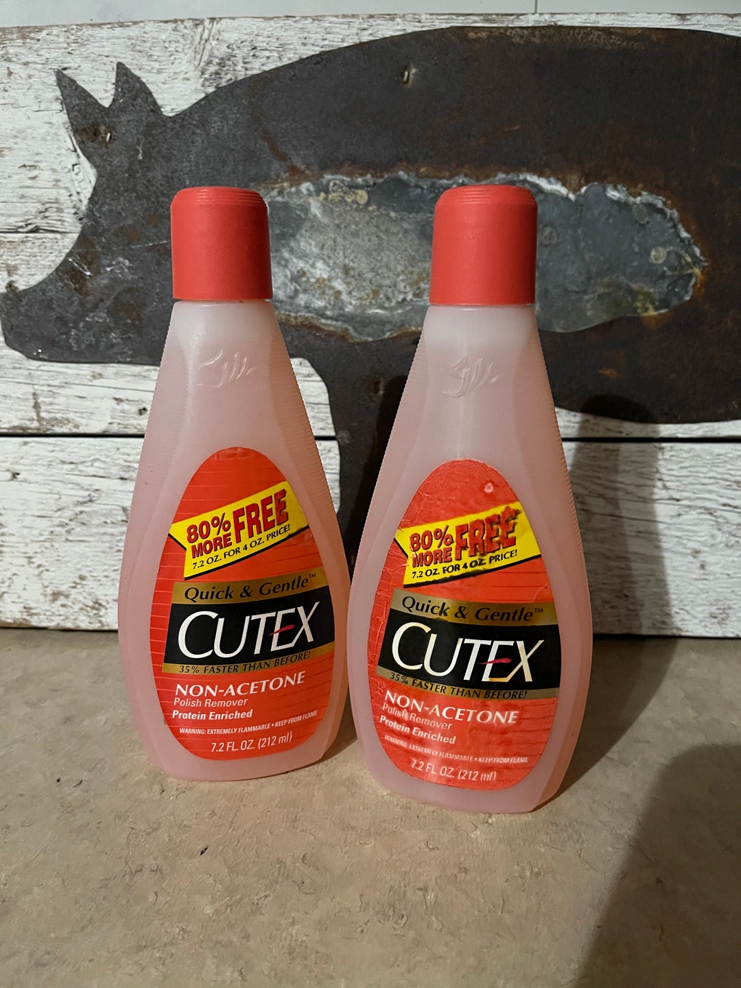 Vintage CUTEX Finger Nail Polish Remover LOT of 2 New Old Stock - Etsy