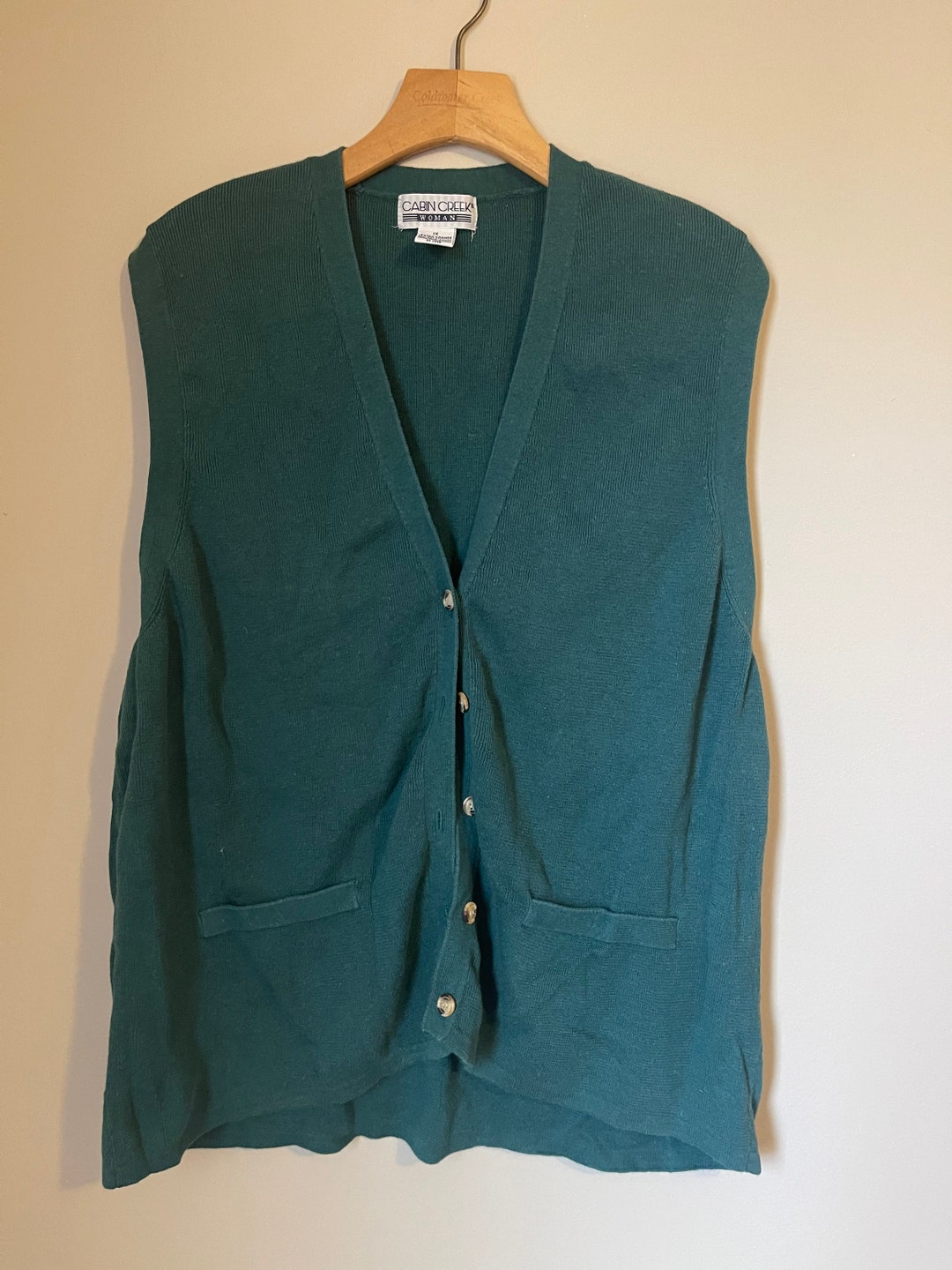 Vintage 90s Hunter Green BOYFRIEND Vest Top Plus Size - Etsy