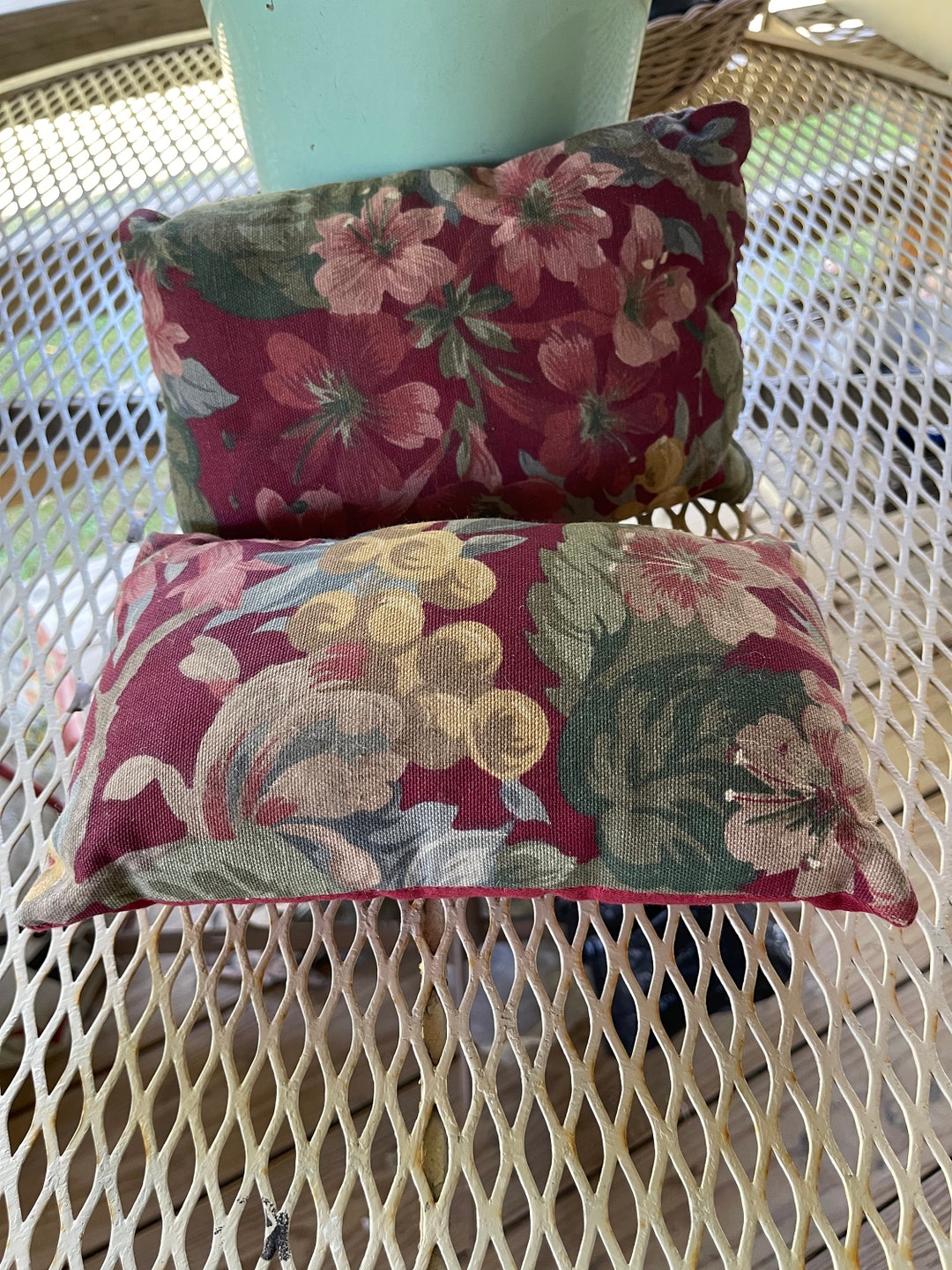 CUTE Lot of Small PILLOWS Made Out of Old Fabric - Etsy