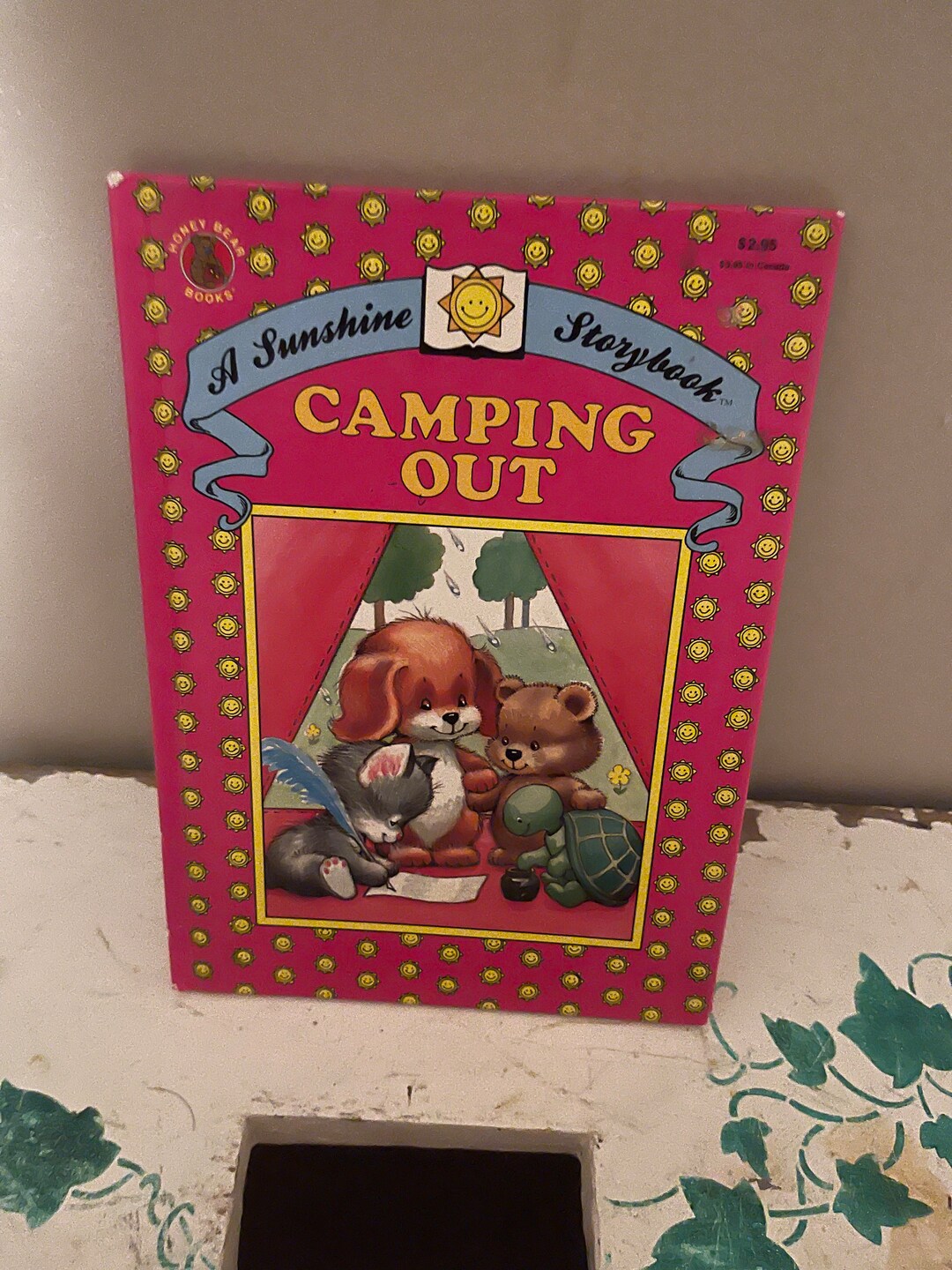 Vintage KIDS 80s Book CAMPING OUT About Dog and Cat - Etsy