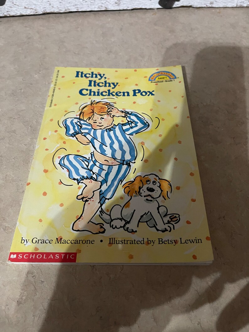 Vintage KIDS Book Itchy Itchy CHICKENPOX - Etsy