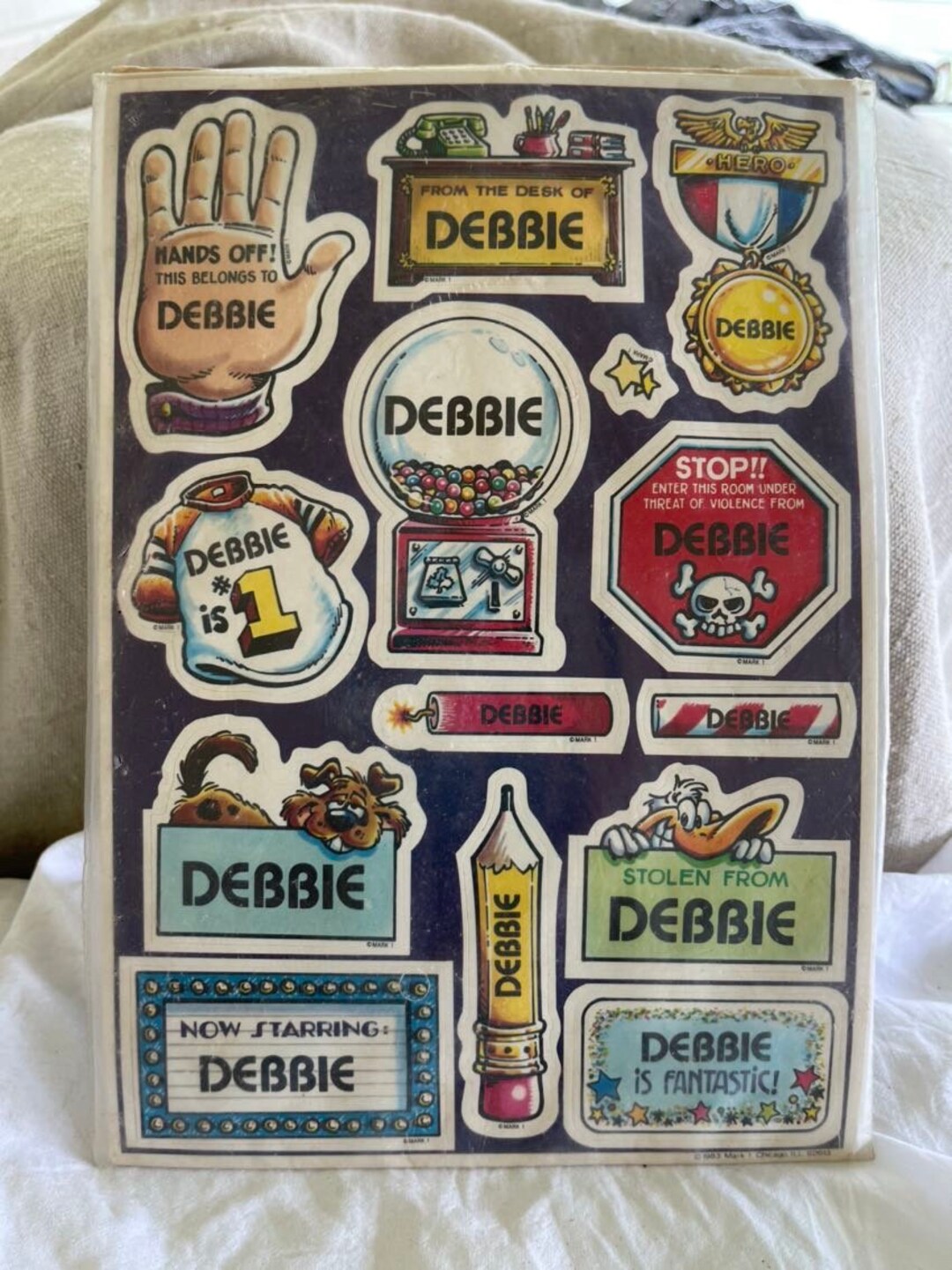 Vintage DEBBIE Name STICKERS New Old Stock - Etsy